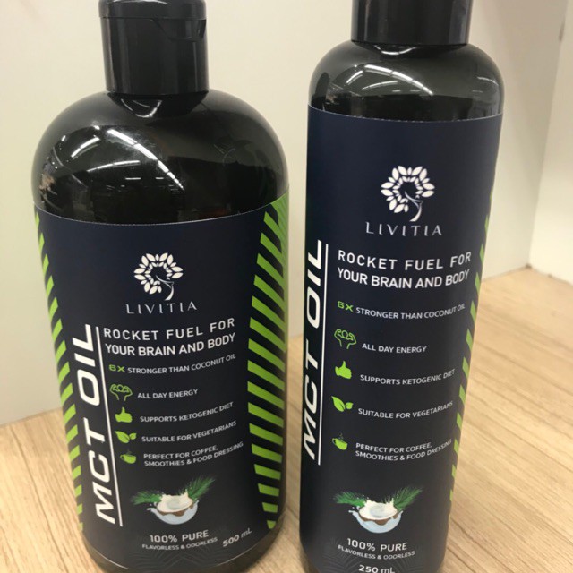 MCT Oil C8,C10 500 ml นำ้มันมะพร้าว 100% ช่วยให้เข้าคีโตสิสได้เร็ว | Shopee Thailand