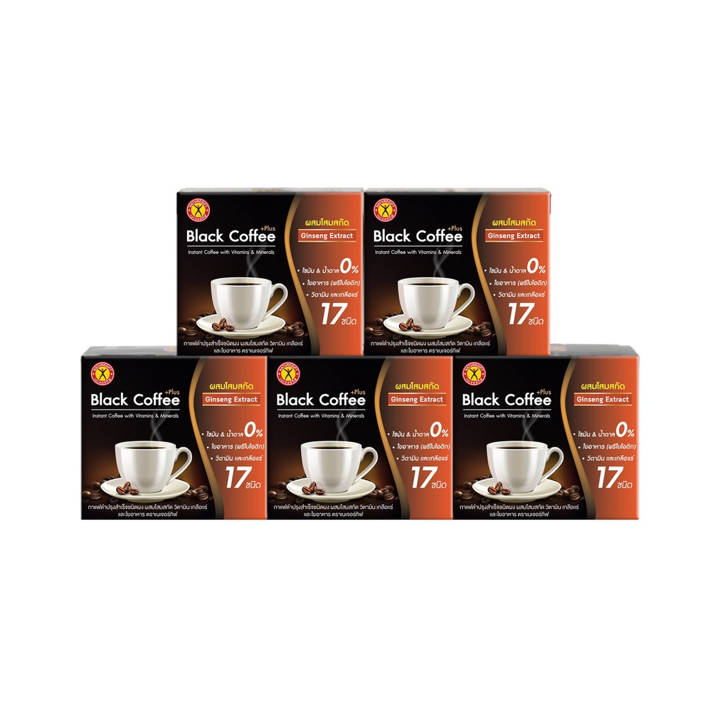 NatureGift Black Coffee Plus Ginseng (เนเจอร์กิฟ กาแฟดำ สูตร ผสมโสมสกัด ...