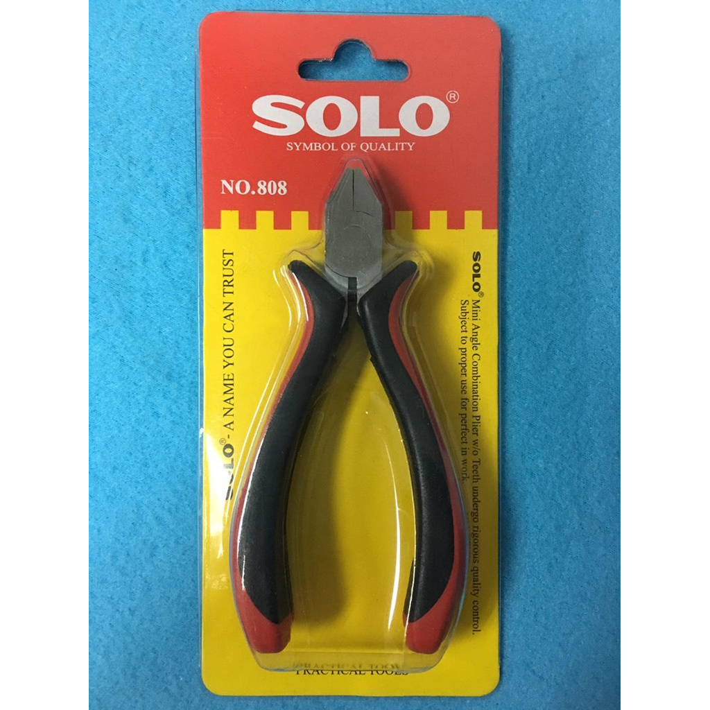 คีมปากแบนภายในเรียบขนาดเล็ก SOLO 808(PL104) ขนาด 4 ½” | Shopee Thailand
