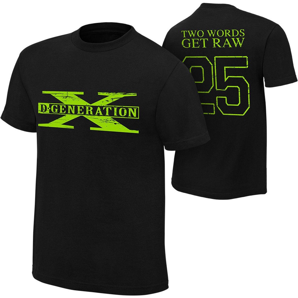 ใหม่ เสื้อยืดกีฬา พิมพ์ลาย WWE D-generation X Dx Two Words Get Raw 25 ...