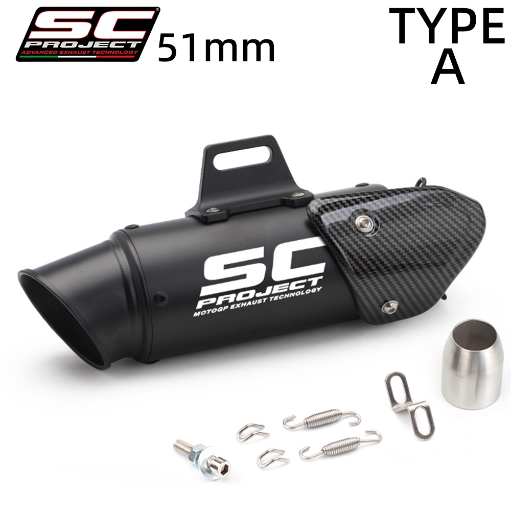 SC Project Muffler Full Exhaust System Muffler General Motorcycle ...