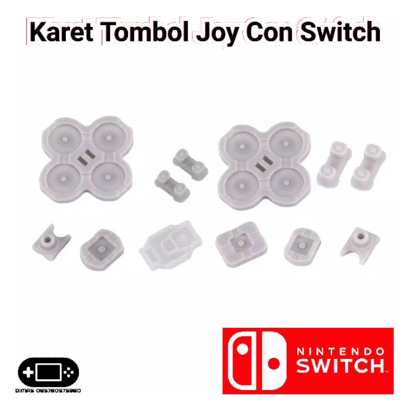 Tombol Joy Con ปุ่มกดยาง Nintendo Switch Joycon 1 ชุด V1 V2 OLED ...