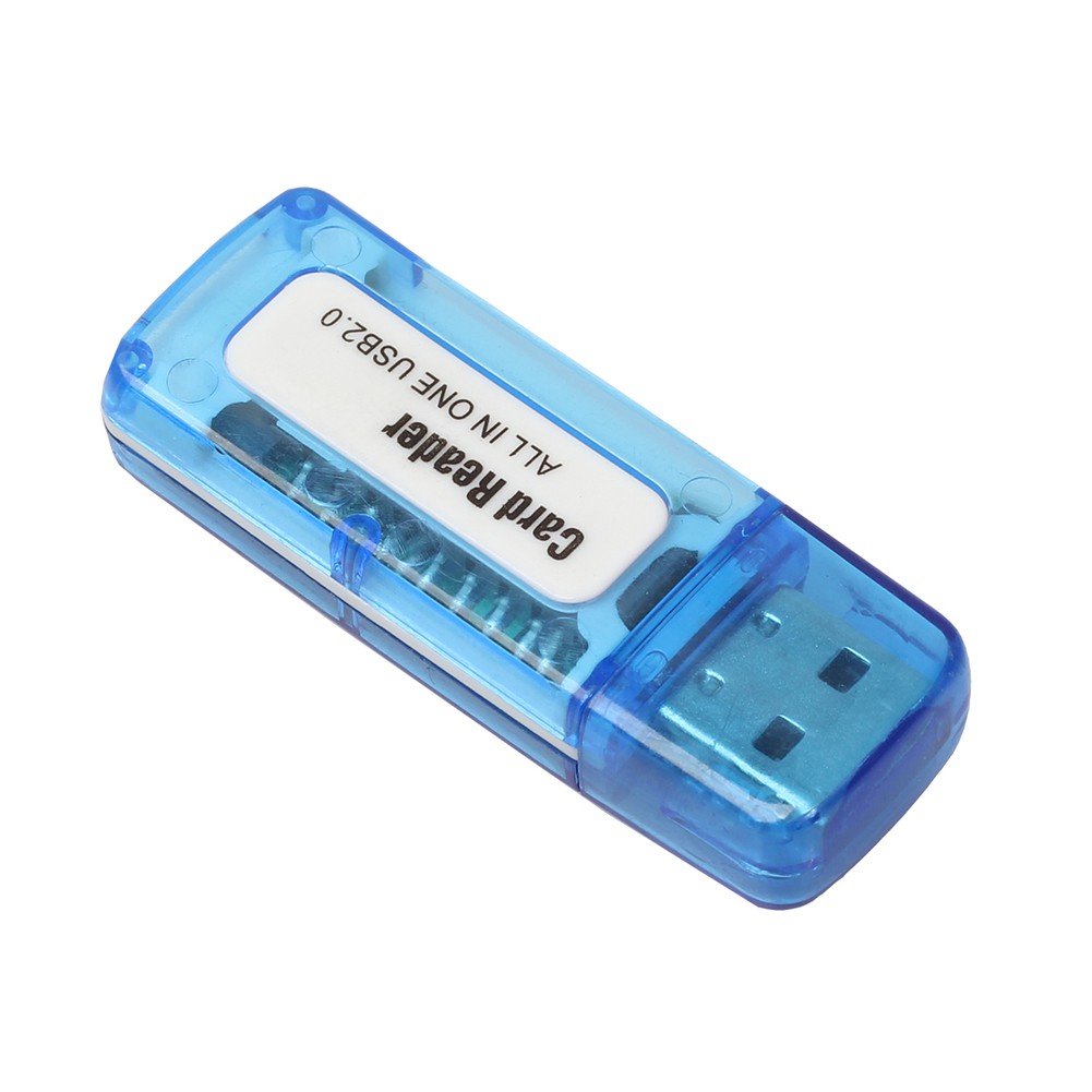 เครื่องอ่านการ์ดความจํา USB 2.0 4 in 1 สําหรับการ์ด M2 SD SDHC DV Micro ...