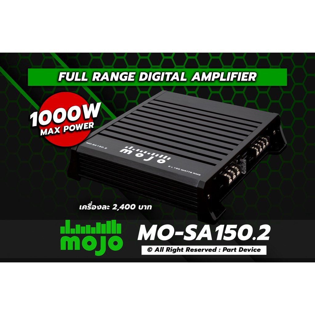 MOJO MO-SA150.2 FULL RANGE DIGITAL AMPLIFIER 1000W MAX POWER | Shopee ...