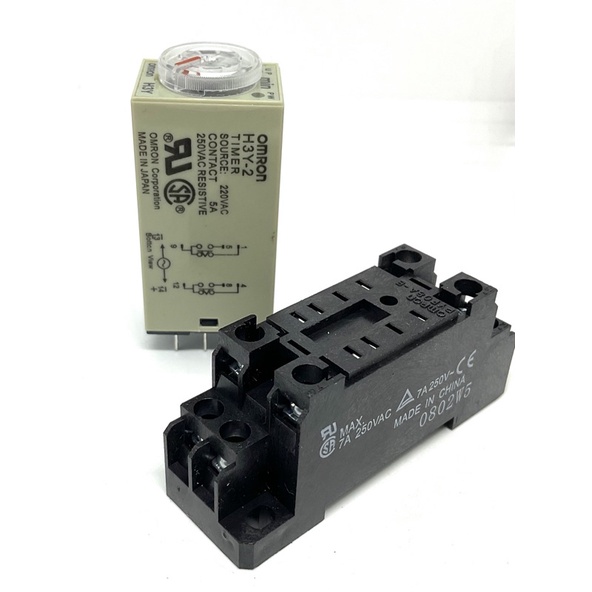 ทามเมอร์ H3Y-2. 220VAC Omron พร้อมซ็อกเก็ต 1S 3S 5S 10S 30S 60S 5M 10M 30M 60M | Shopee Thailand