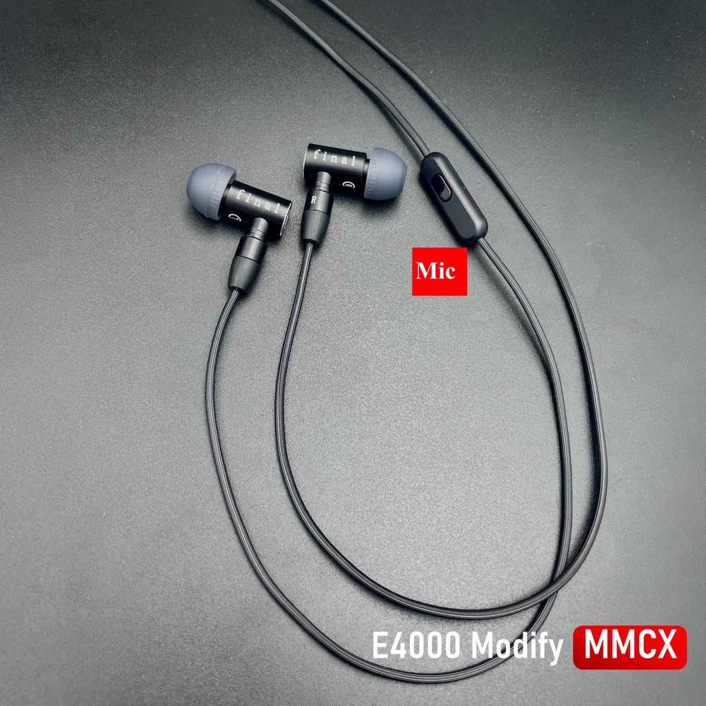 หูฟัง Final Audio E4000 mmcx โมดิฟายขั้ว mmcx บอดี้โลหะ เสียงร้องเด่น เสียงนุ่ม ฟังสบาย หูฟัง ...