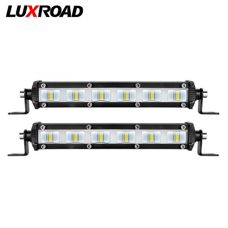 2pcs 7 inch LED Bar Off Road Cars Trucks 4x4 Accessories Trailer Fog ...