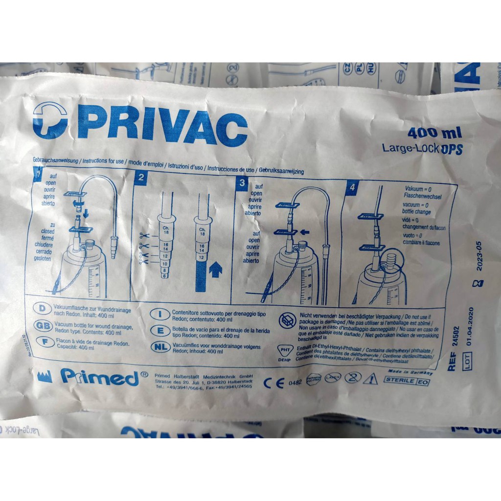 Radivac Drain ขวดสุญญากาศสําหรับดูดเลือดหลังการผ่าตัด (ขวดสูญญากาศ/ขวด ...