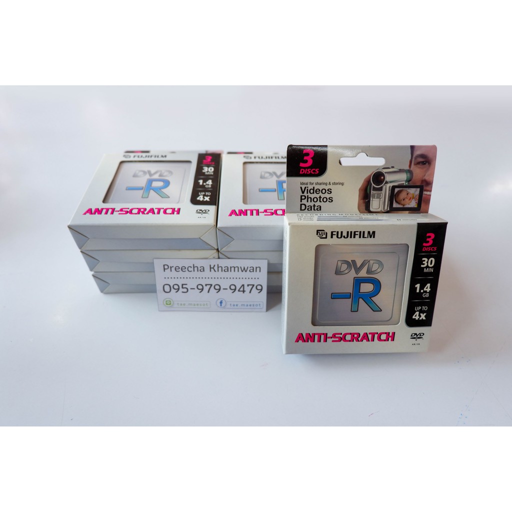 DVD-R FujiFilm 8cm Mini ขนาด 1.4 GB 30 นาที สำหรับกล้องวีดีโอดีวีดี ...
