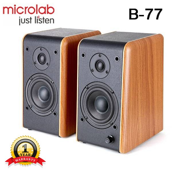 Microlab รุ่น B77BT Stereo bookshelf Speaker ประกันศูนย์ 1 ปี | Shopee Thailand