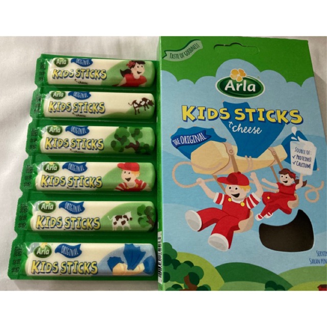 ชีสเด็ก Arla Kids Sticks เพิ่มน้ำหนัก[พร้อมส่ง]มีHALAL | Shopee Thailand