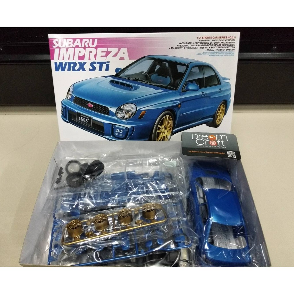 TAMIYA 1/24 Subaru Impreza WRX STI (โมเดลรถยนต์ Model DreamCraft ...