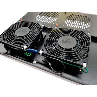 พัดลมระบายความร้อนตู้แล็ค LINK CK-81204 Fan 2x4" Heavy Duty, Power Cord ...