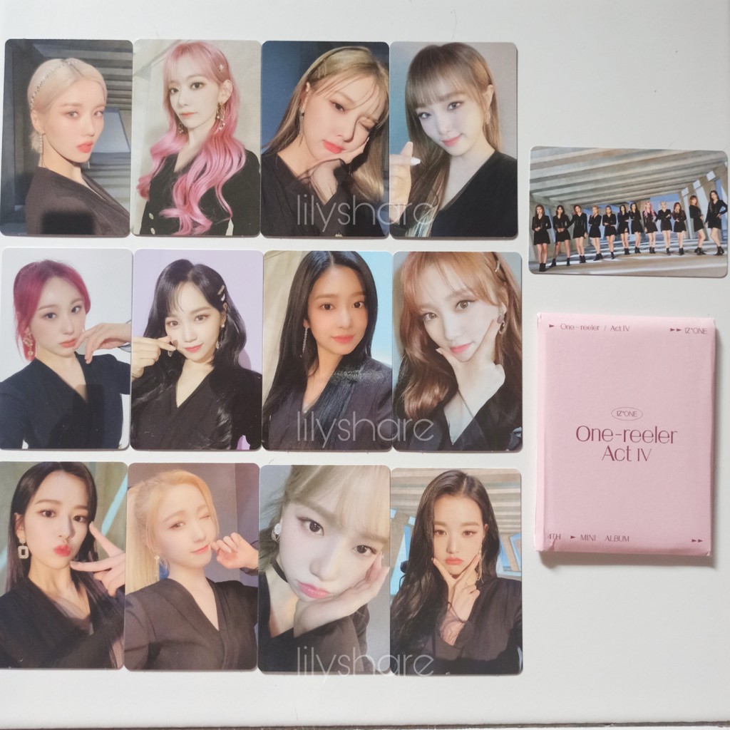 (SHARING) IZ*ONE การ์ดรูปถ่ายพิเศษ Preorder ONE-REELER Act IV Mini Album IZONE Onereeler ...