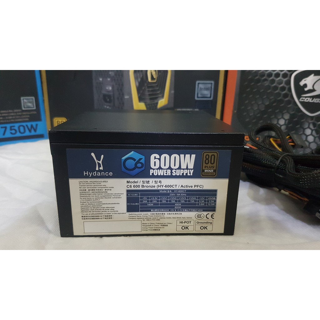 PSU ประกัน 3เดือน Hydance HY-600CT 600W 80+Bronze มือ2 / power supply / พาวเวอร์ซัพพลาย | Shopee ...