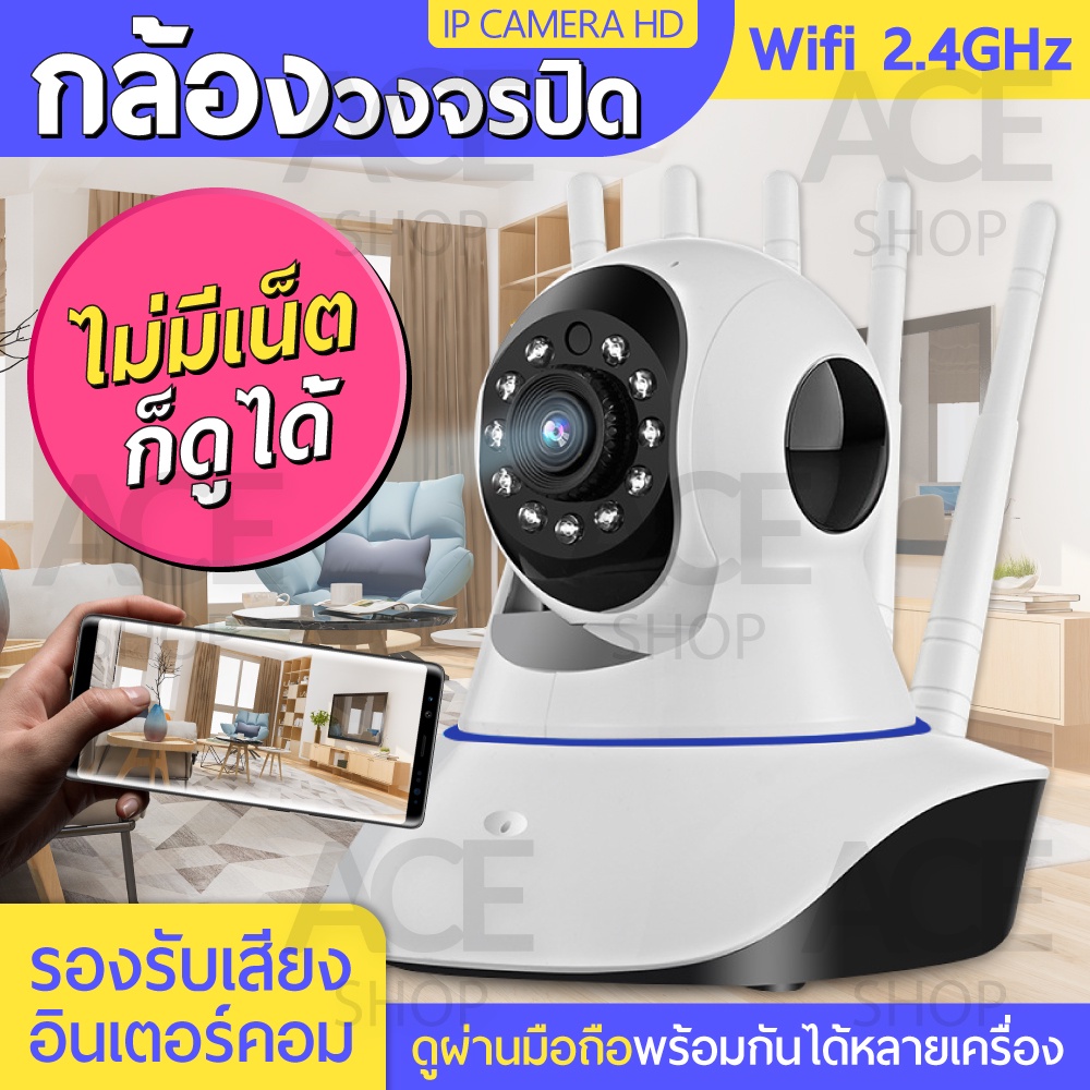 IP Camera กล้องวงจรปิด 5เสา รุ่น4216-5A โต้ตอบได้ ดูผ่านมือถือได้ กล้อง ...