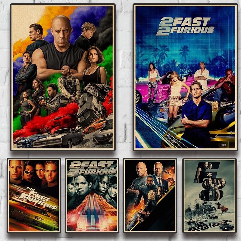 โปสเตอร์ภาพยนตร์ The Fast And The Furious 2 Fast 2 Furious Fast Five ...