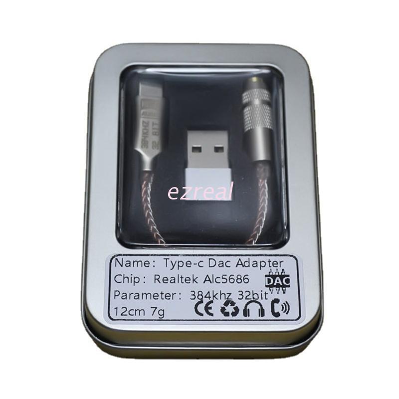 ez Type C to 3.5mm DAC earphone Amplifier Digital Decoder AUX Audio ...