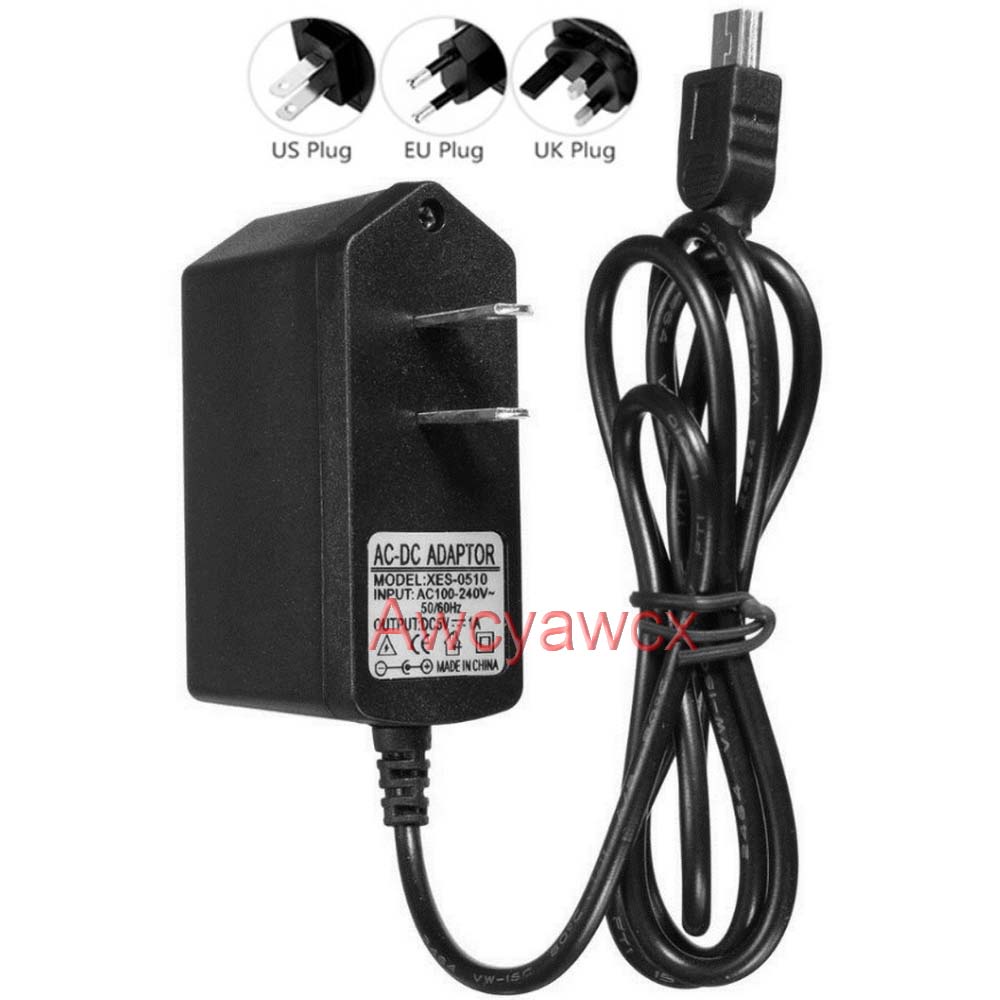 5v 0.5A 500mA 1A mini USB Chargers power adapter สําหรับ GPS MP3 MP4 ...
