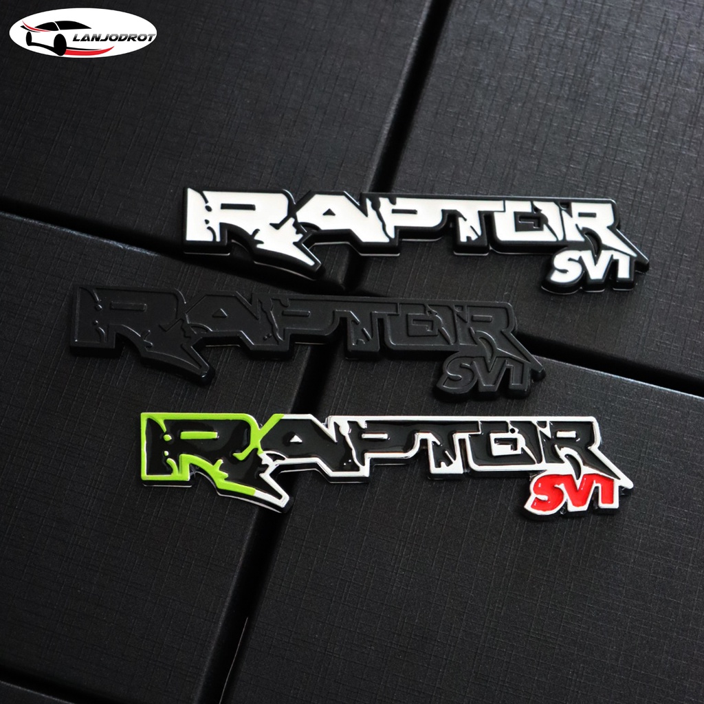 ป้ายโลโก้ 3D ตัวนูน RAPTOR SVT ขนาด 12 x 1.7 cm. สำหรับ FORD RANGER ...