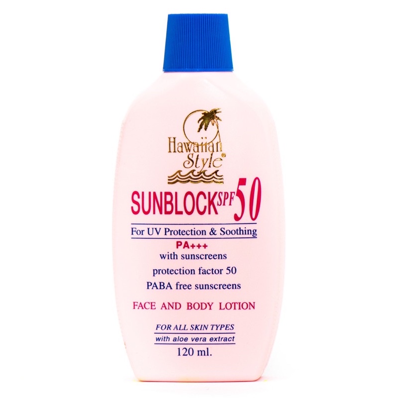 HAWAIIAN STYLE SUNBLOCK SPF 50 ครีมกันแดดฮาวายเอียนสไตล์ซันบล็อก เอสพี ...