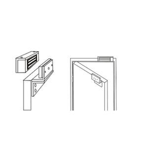 UBK-600LBS HIP U Bracket ใช้กับประตูกระจก กลอนแม่เหล็ก By Vnix Group ...