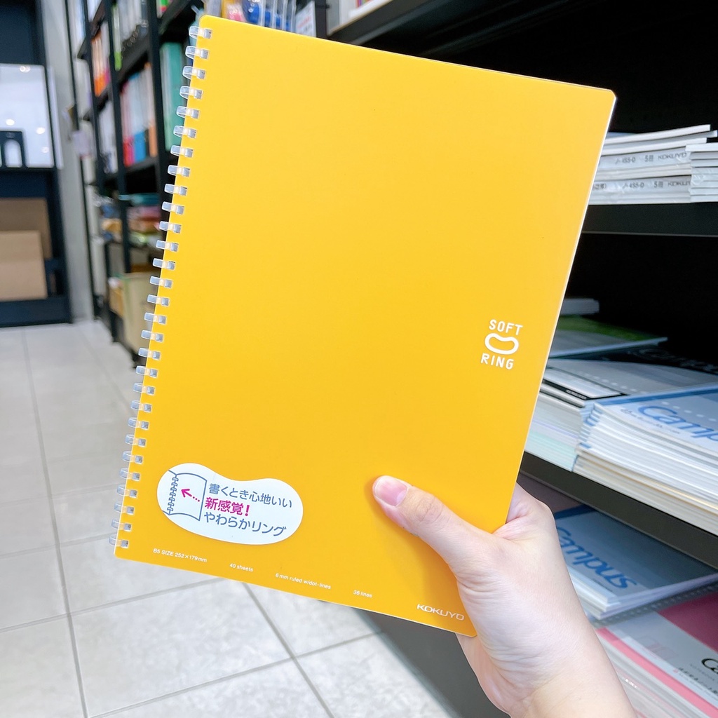Kokuyo Campus SOFT RING NOTEBOOK MEMO PAD B5/A5 รุ่น ス-SV301BT (สมุดสันนิ่ม) | Shopee Thailand