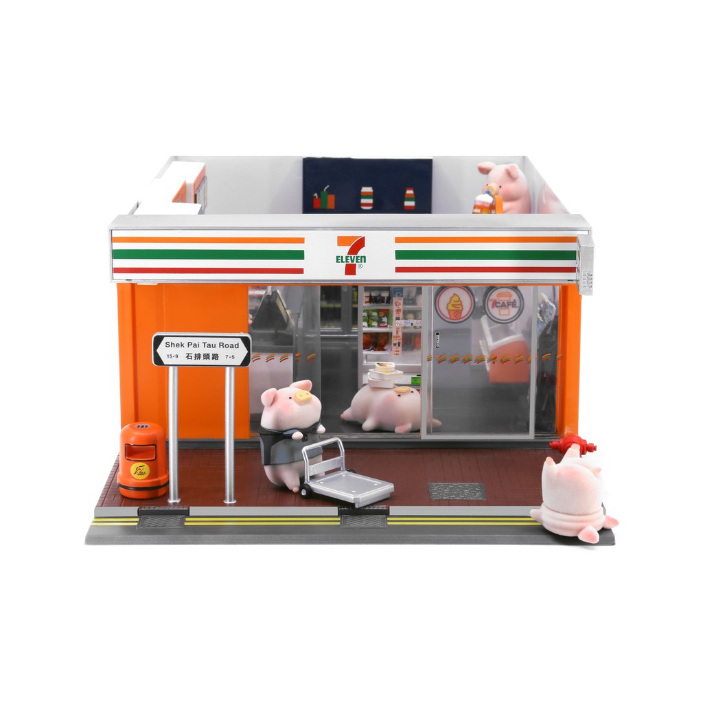 Tiny X 7-Eleven 4A - 1/35 Convenience Store Diorama (7 Eleven x LuLu) (No LuLu Pig included ...