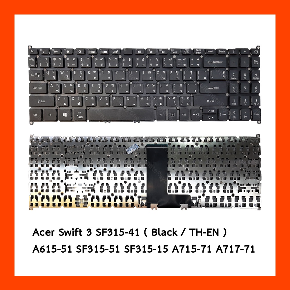 Keyboard Acer SF315-41,SF315-52G,SF315-51G TH แป้นพิมพ์ ไทย-อังกฤษ ...