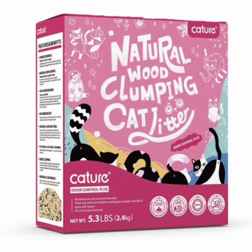 CATURE แคทเจอร์ ทรายไม้อัจฉริยะ สูตรควบคุมกลิ่นและยับยั้งเชื้อแบคทีเรีย ...