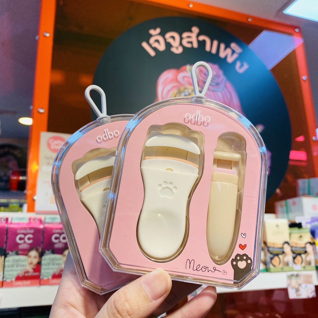 ที่ดัดขนตา odbo Meow Meow Lash Curler Set มี 2 ขนาด ดัดง่าย ขนตางอน ...