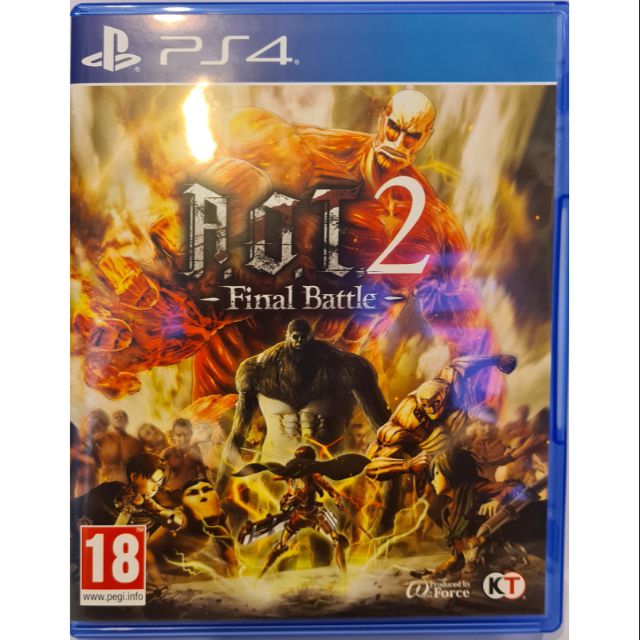 Attack on titan 2 final battle PS4 มือสอง เหมือนใหม่ | Shopee Thailand