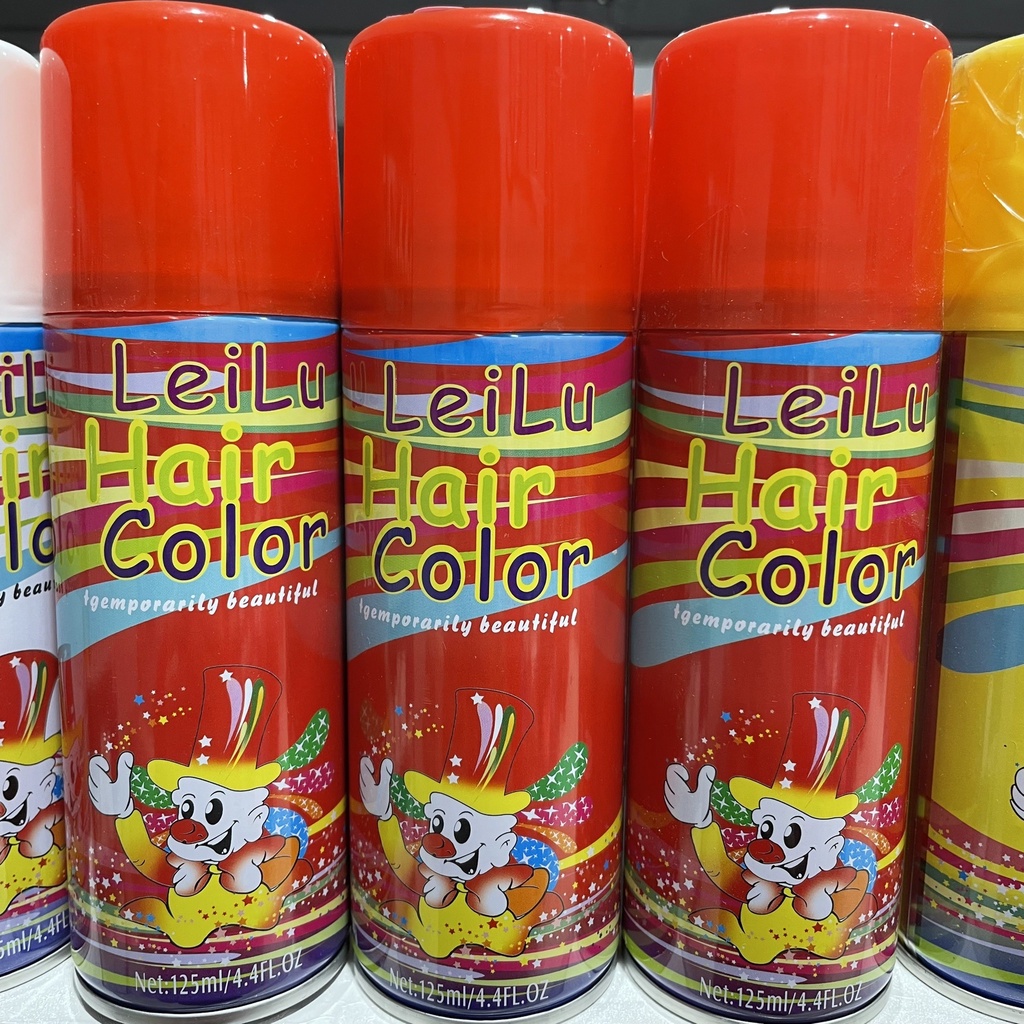 สเปรย์เปลี่ยนสีผมชั่วคราว Leilu ล้างออกง่ายกลิ่นไม่ฉุน ขนาด 125 ml ...