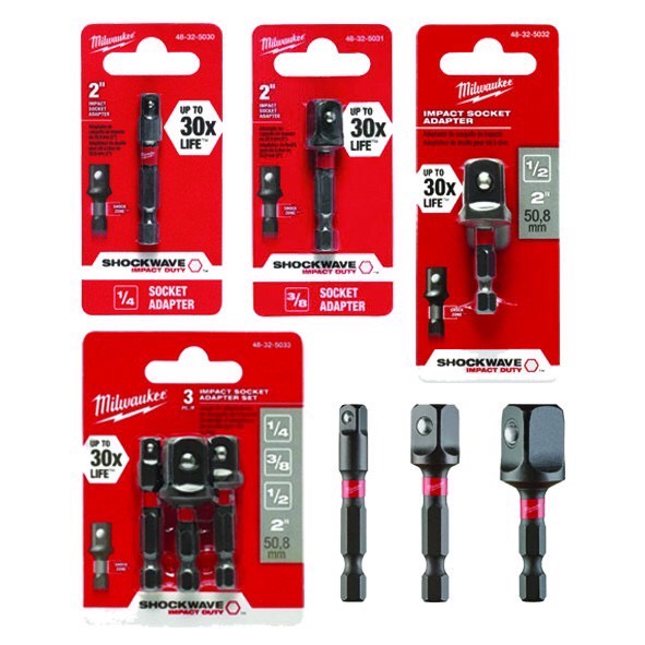 Milwaukee แปลงหัวบล็อค ข้อต่อบล๊อค SHOCKWAVE™ POWER BIT SOCKET ADAPTER ...