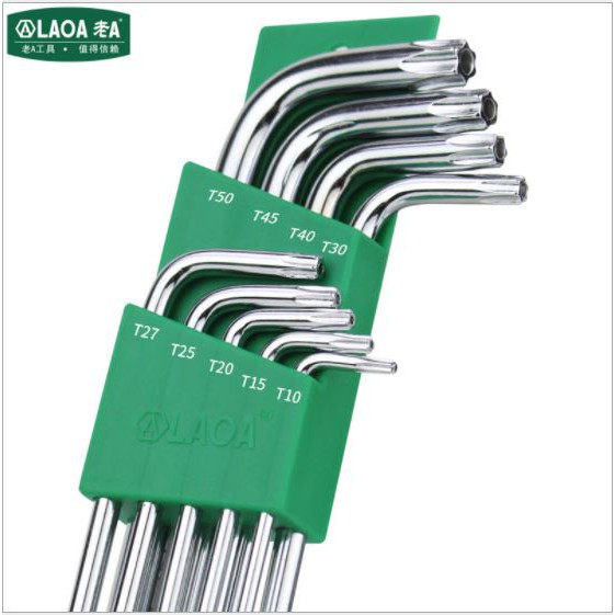 LAOA ประแจหกแฉก ประแจดาว Hex key L-Wrenches for Torx Set T10 T15 T20 ...