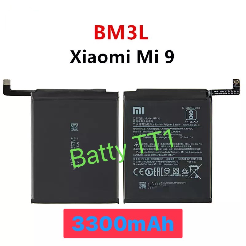 แบตเตอรี่ Xiaomi Mi 9 BM3L 3300mAh ประกัน 3 เดือน | Shopee Thailand