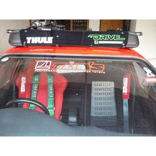 สติกเกอร์ TOMS TOM'S TOYOTA STICKER COROLLA LEVIN AE86 SEG AE80 AE92 ...