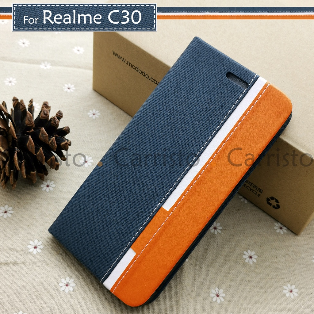 Realme C30 Horizon Luxury Flip Case พร้อมช่องใส่การ์ดฝาครอบกระเป๋าขา ...