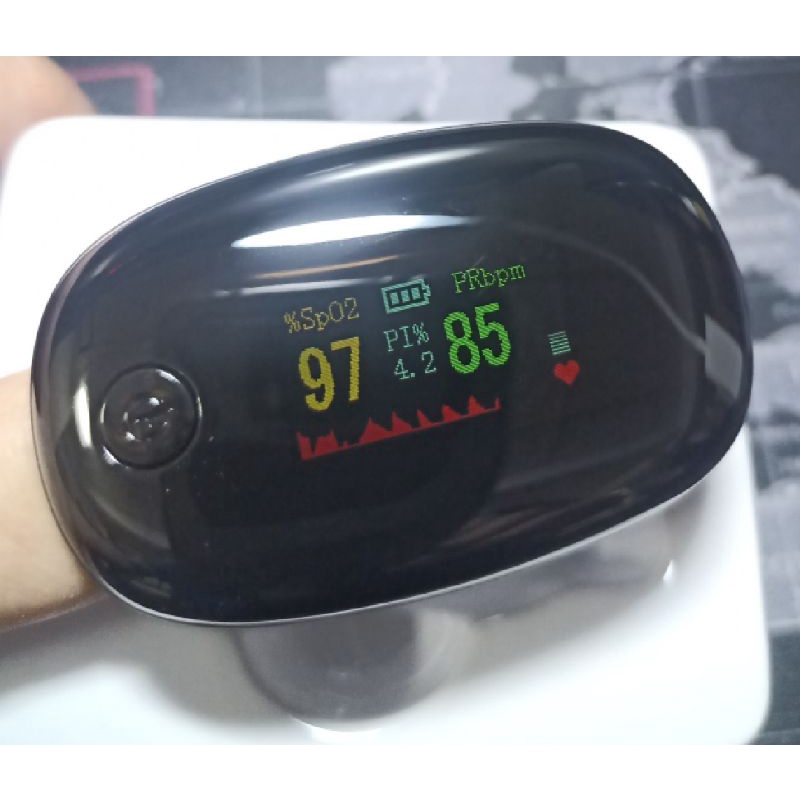 #เครื่องวัดออกซิเจน ปลายนิ้ว พร้อมส่ง【Oximeter】SMH-01 วัดความอิ่มตัวของ ...