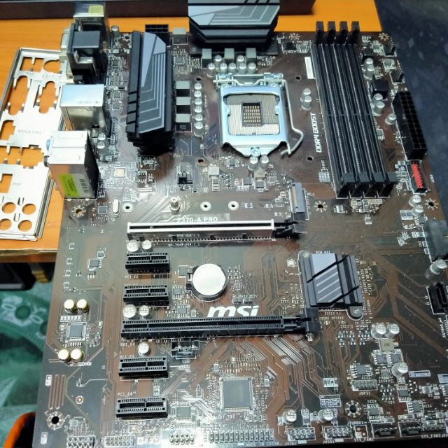 Mb msi z370 A Pro มีฝาหลัง น็อต m.2 ประกันเหลือ สำหรับ 1151v2 gen8-9 ...