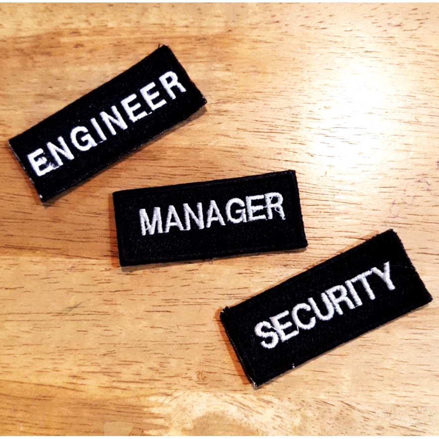 Tec40 Velcro Patch Armband อาร์ม ตีนตุ๊กแก ENGINEER MANAGER SECURITY ...