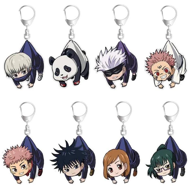 อะนิเมะ Jujutsu Kaisen Key Chain อะคริลิคการ ์ ตูนรูป Yuji Itadori ...