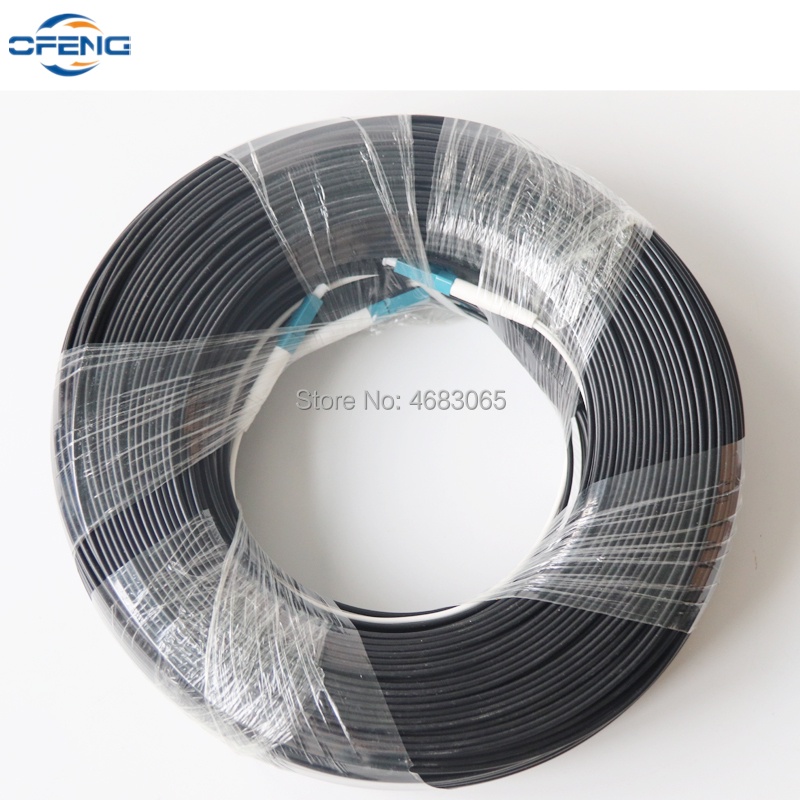 50M/100M/150M/200M Outdoor LC UPC FTTH Drop Patch Cable SM G657A Fiber ...
