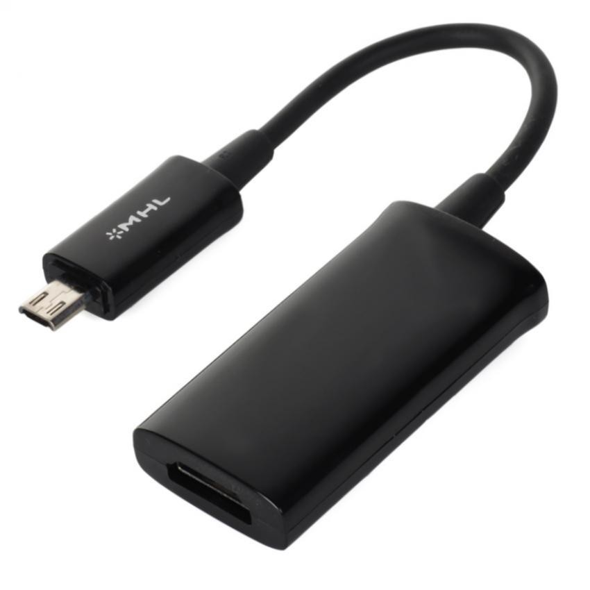 สายแปลง MHL 2.0 11pin เป็น HDMI สายต่อ Galaxy S3 ออกทีวี (สีดำ) | Shopee Thailand