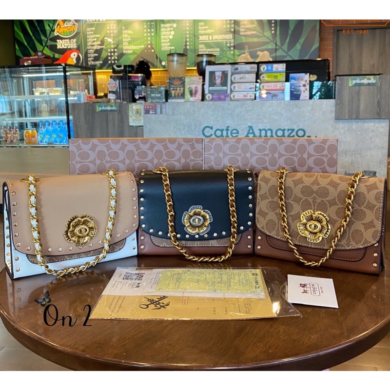 กระเป๋าสะพายcoach รุ่น Coach C2462 Madison Shoulder Bag ทรงกล่องเปิด ...