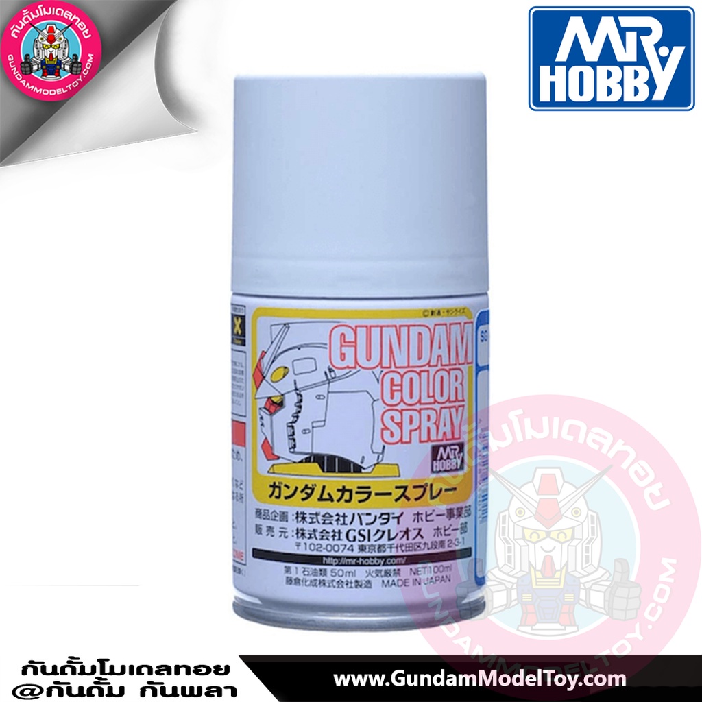 สีสเปรย์กันดั้ม SG01 MS White [Semi-Gloss] 100ml เครื่องมือ อุปกรณ์ต่อโมเดล กันดั้ม กันพลา ...