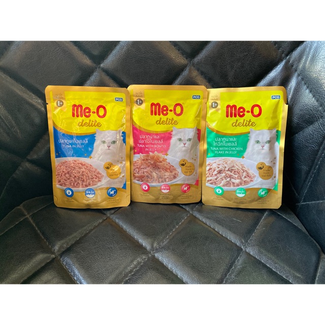 อาหารแมว แบบเปียก Meo delite มีโอดีไลน์ | Shopee Thailand