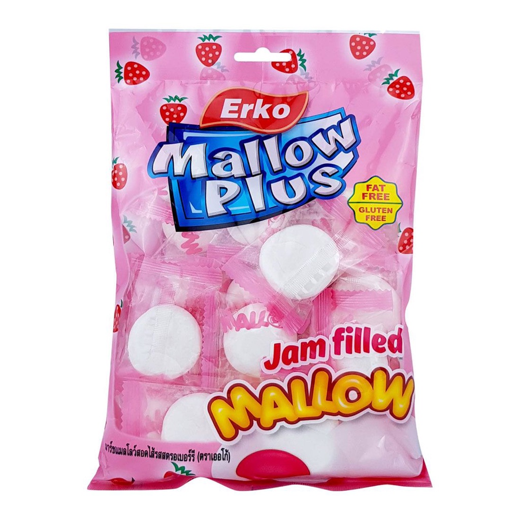 Erko mallow plus เออโก้ มาร์ชแมลโลว์ สอดไส้รส สตรอว์เบอร์รี่ บลูเบอร์รี ...