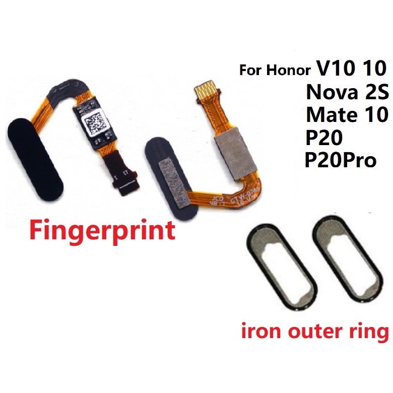 ลายนิ้วมือ แพรปุ่มโฮมสแกนนิ้ว ( Finger ) สําหรับ Huawei P20 Pro Nova 2S Honor View 10 Mate 10 ...