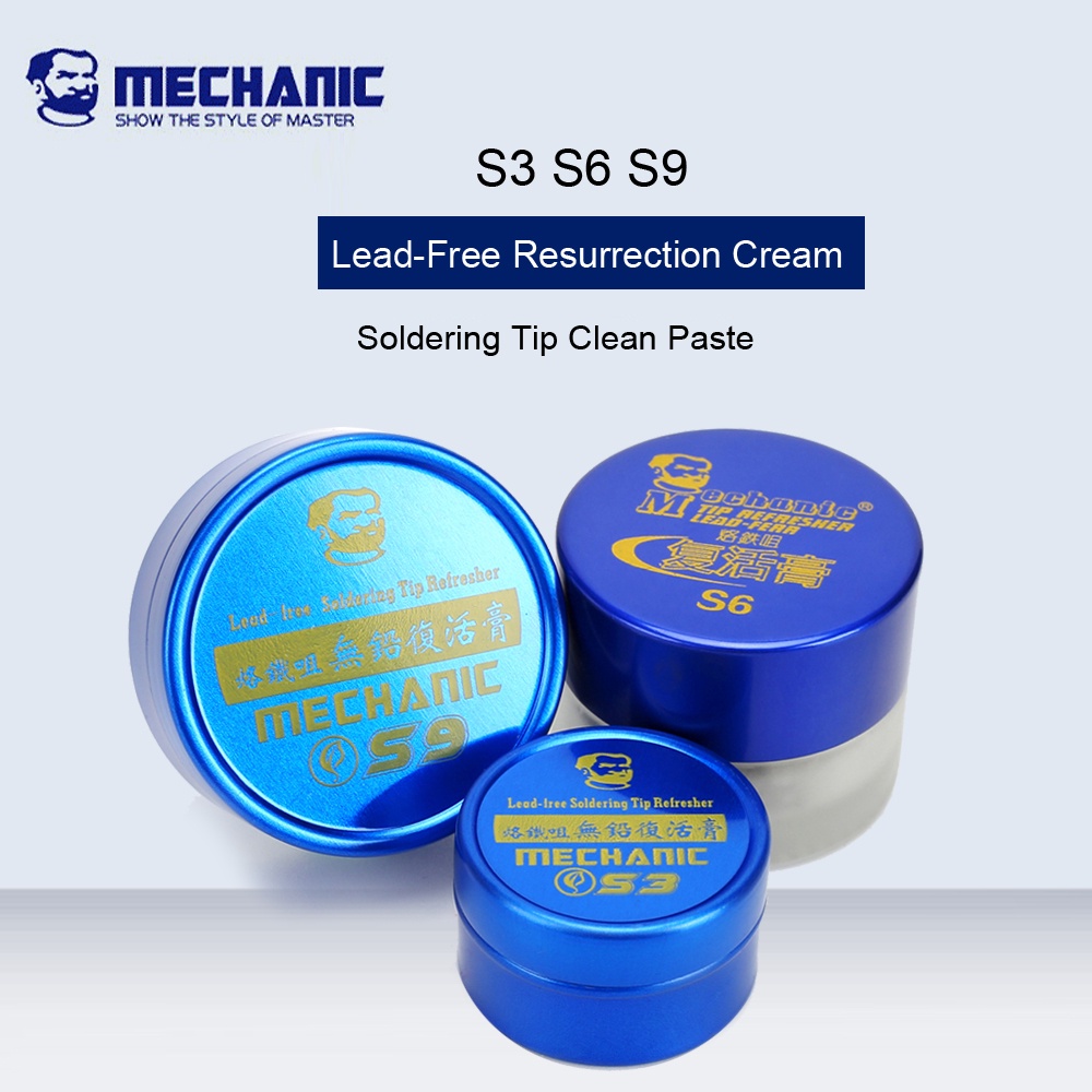 MECHANIC Lead-Free Soldering Iron Tip Refresher Clean Paste Oxide ...